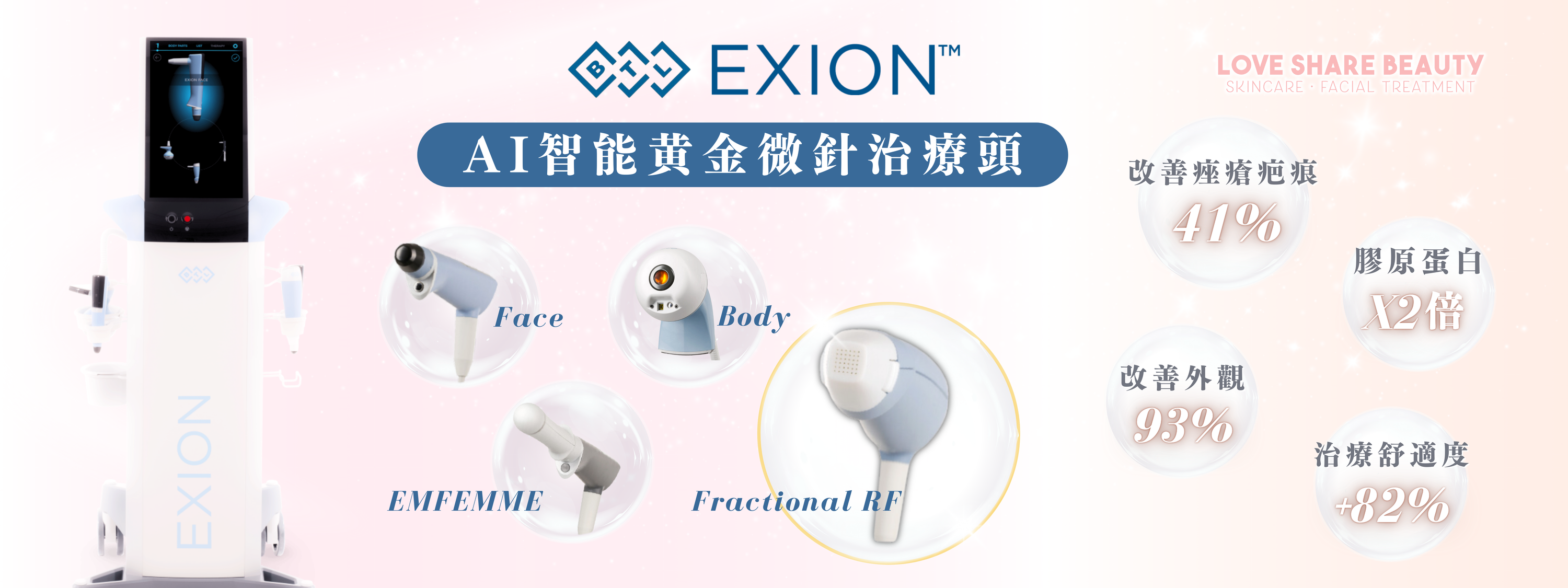 BTL EXION™ AI 智能黄金微針射頻 – Love Share Beauty